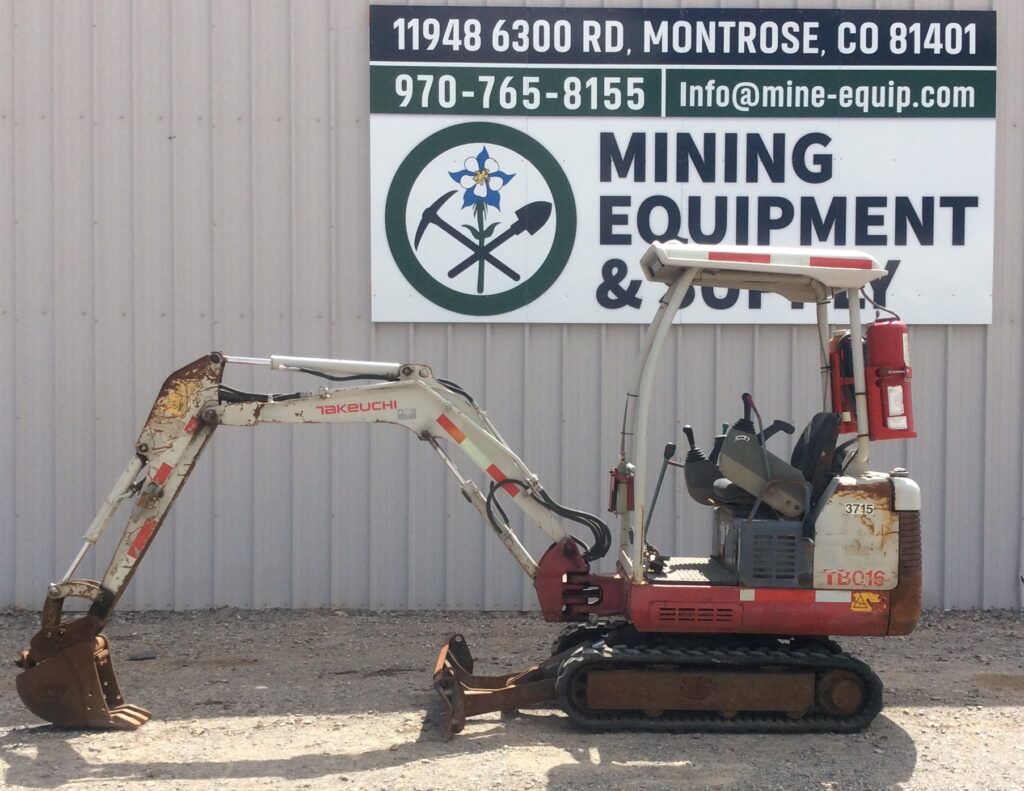 Takeuchi TB016 Mini Excavator - Mining Equipment & Supply LLC