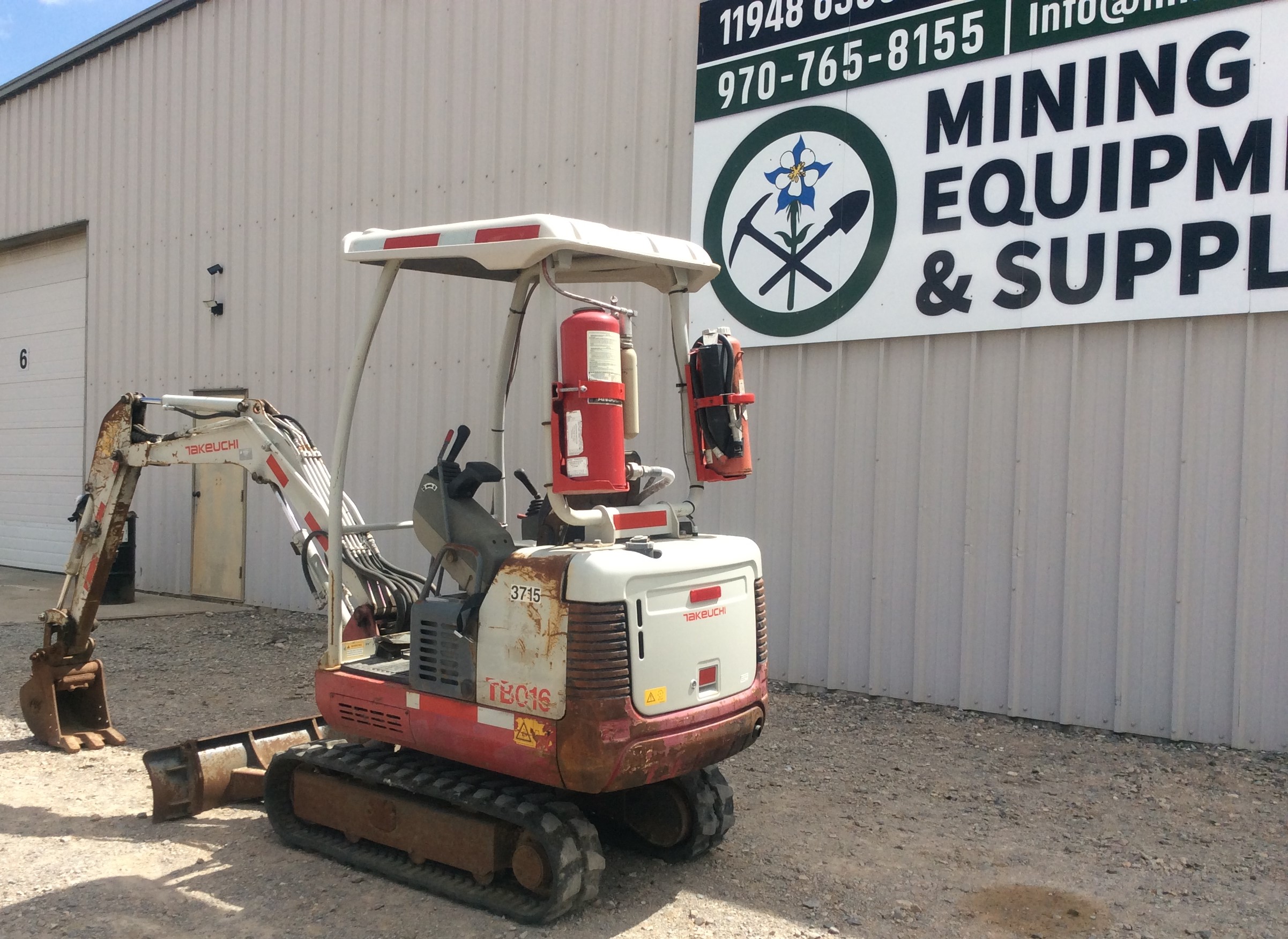 Takeuchi TB016 Mini Excavator - Mining Equipment & Supply LLC