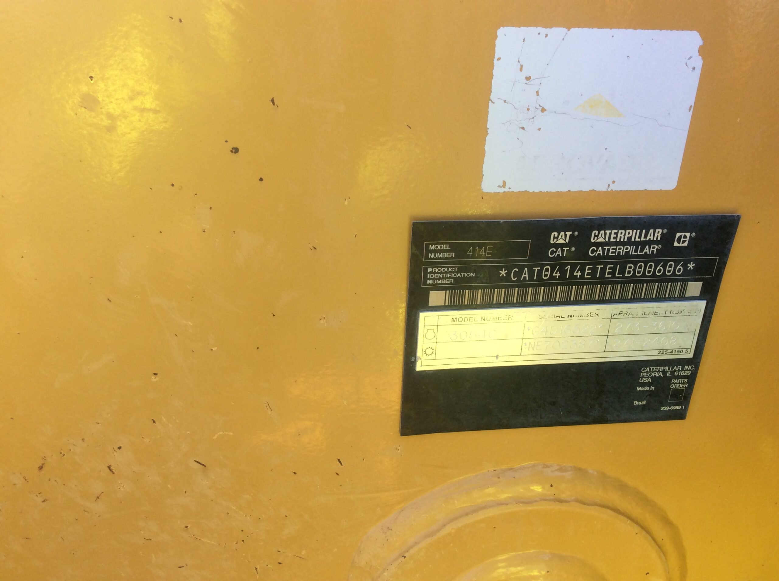 Caterpillar 414E Tractor - Mining Equipment & Supply LLC