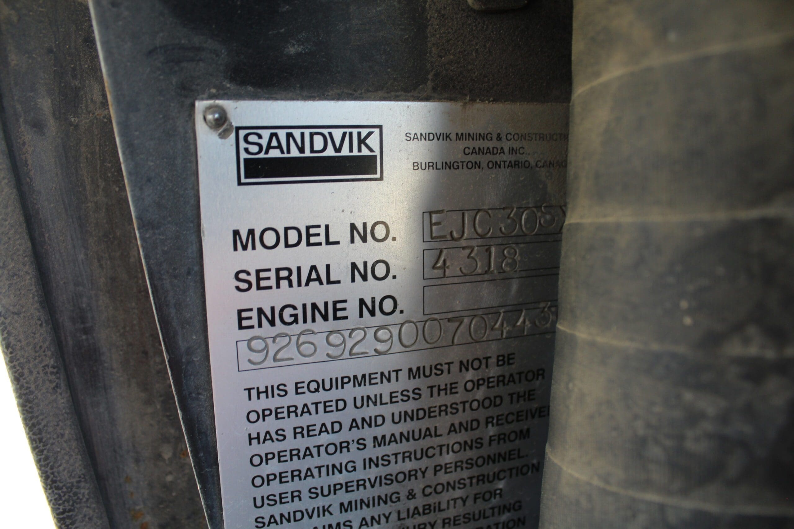 Sandvik 30SX - MES Equipment