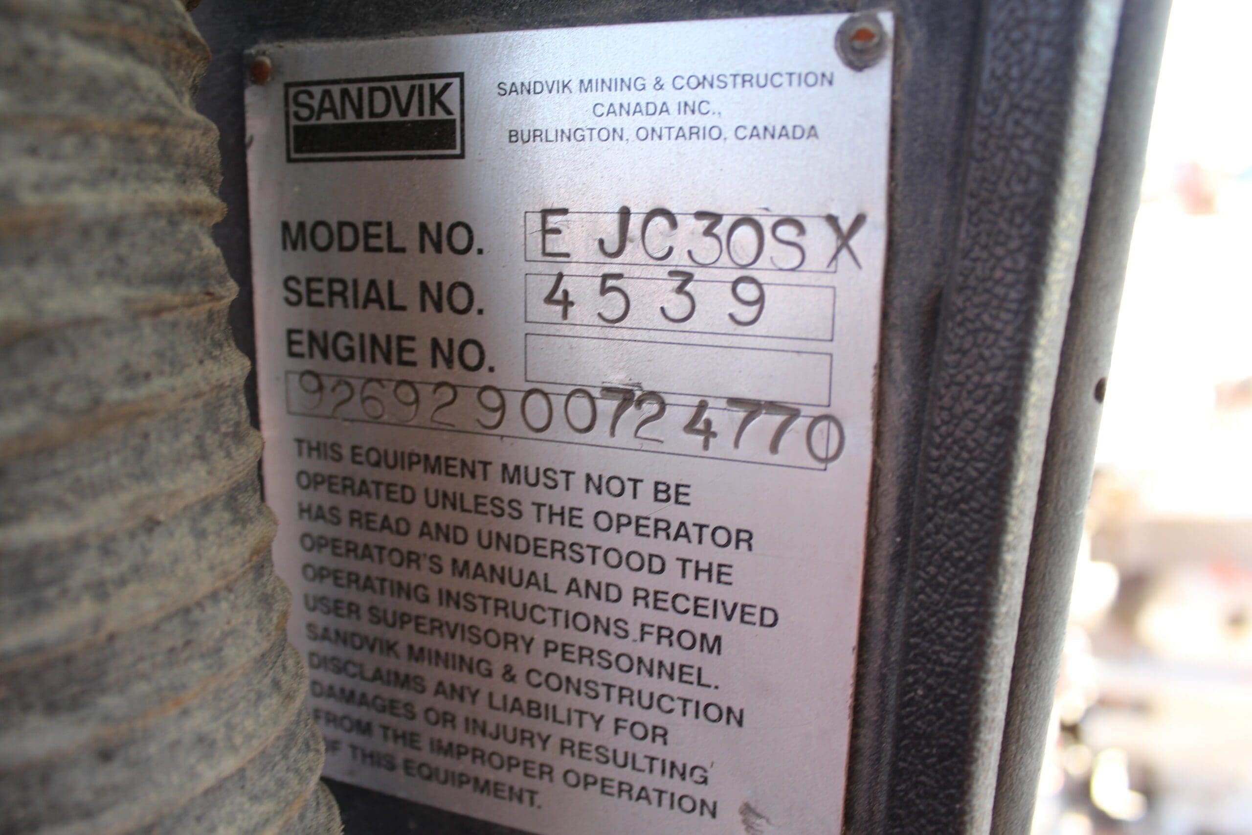 Sandvik 30SX - MES Equipment