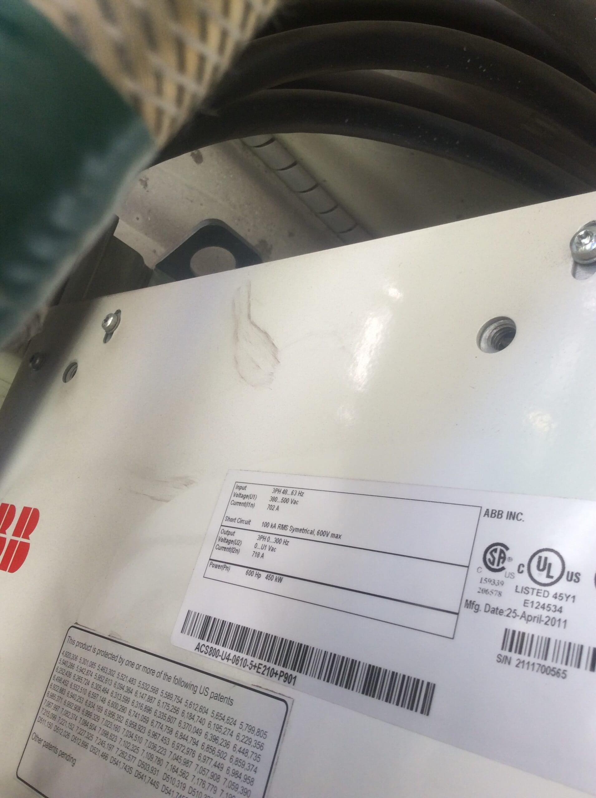 System Controls Inc - MS500AC1 - MES Equipment