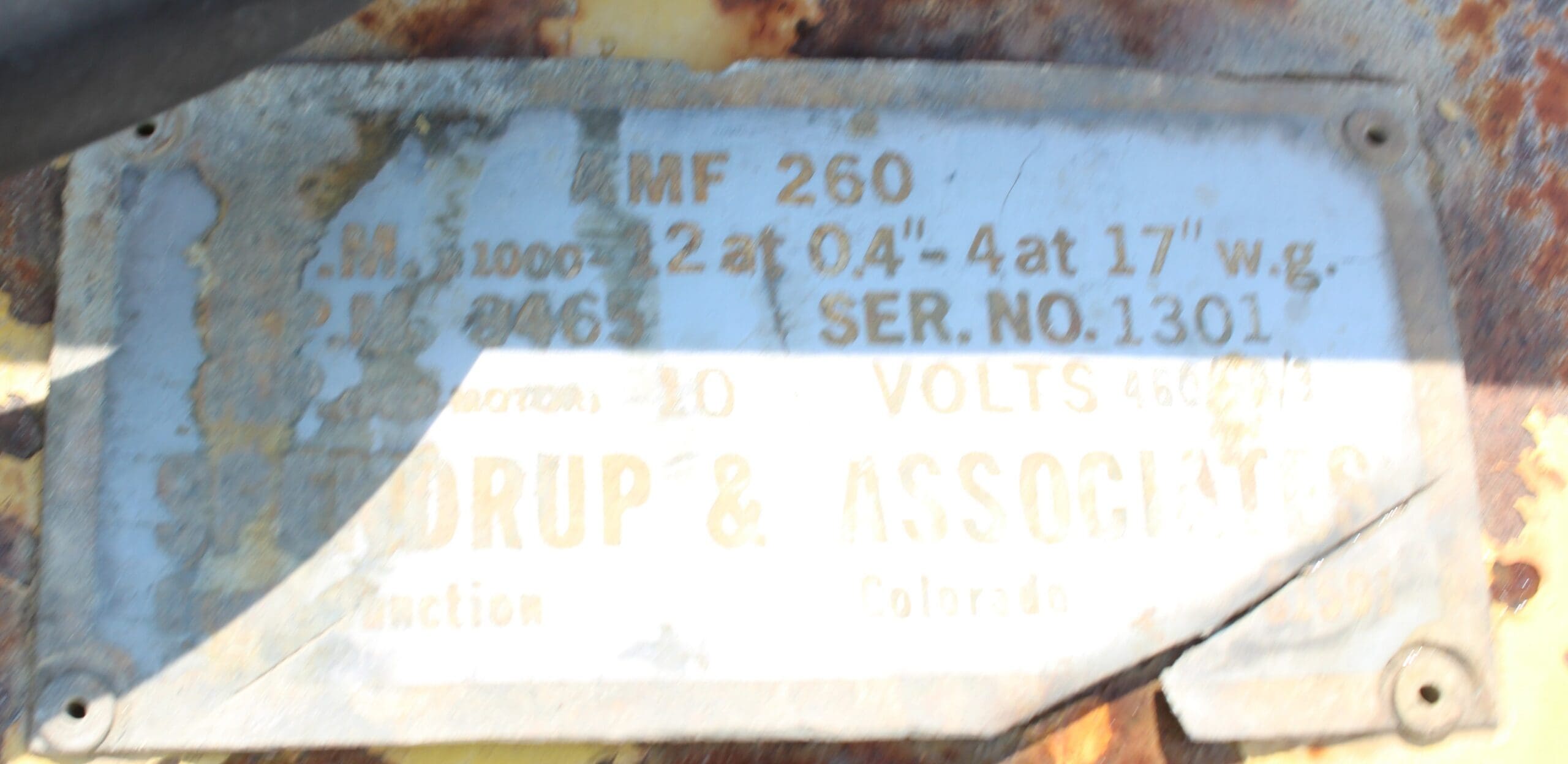 Spendrup Fan - Model AMF 260 - MES Equipment