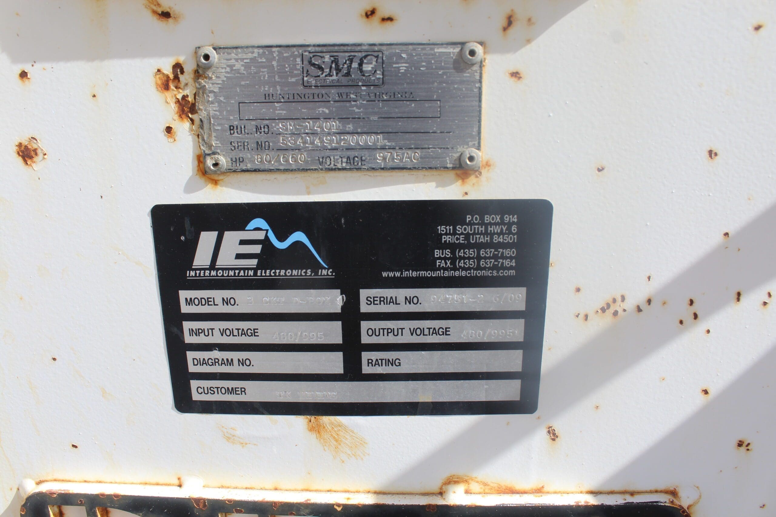Intermountain Electronics - Distribution Box - MES Equipment