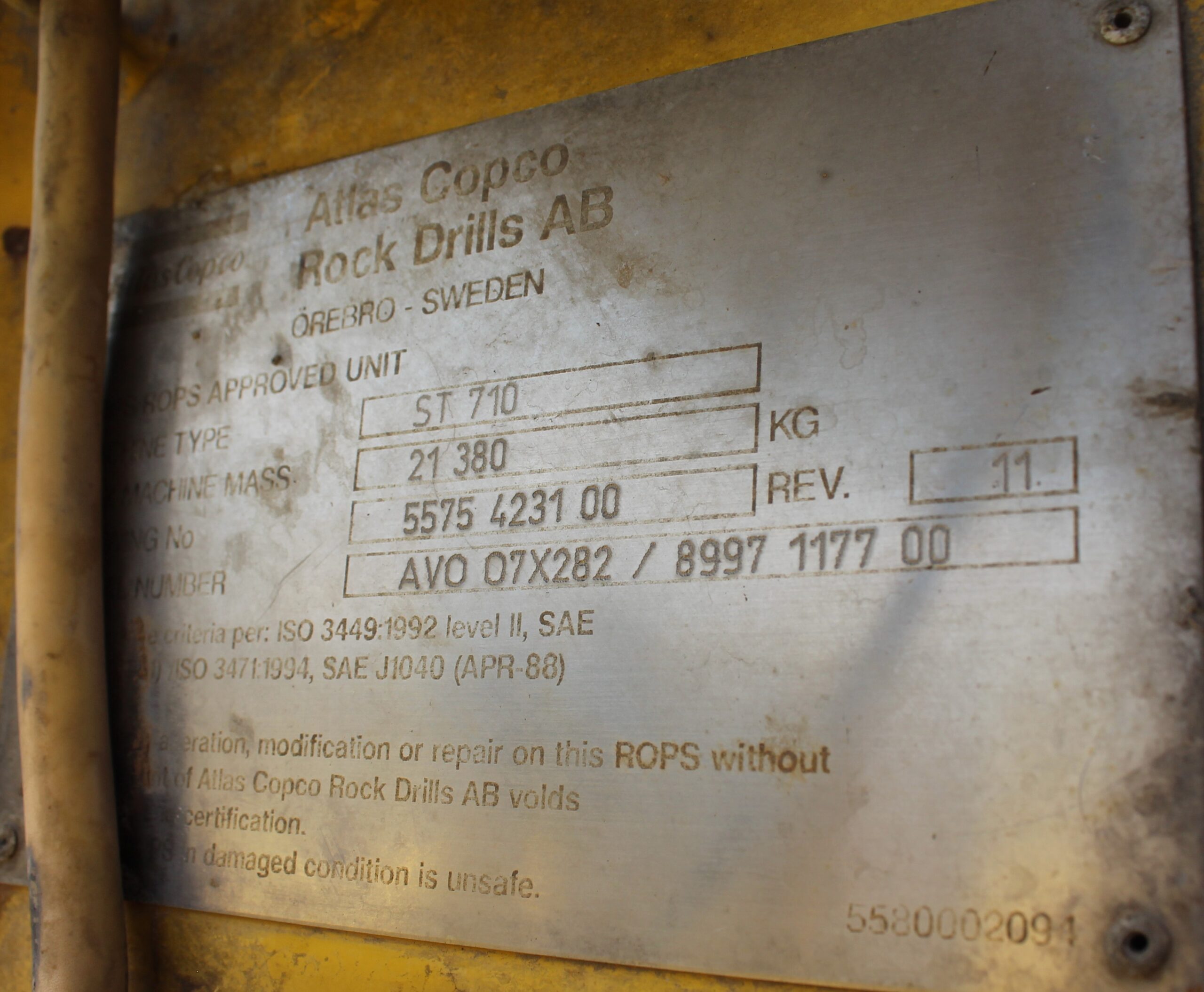 Atlas Copco ST710 - Mining Equipment & Supply LLC