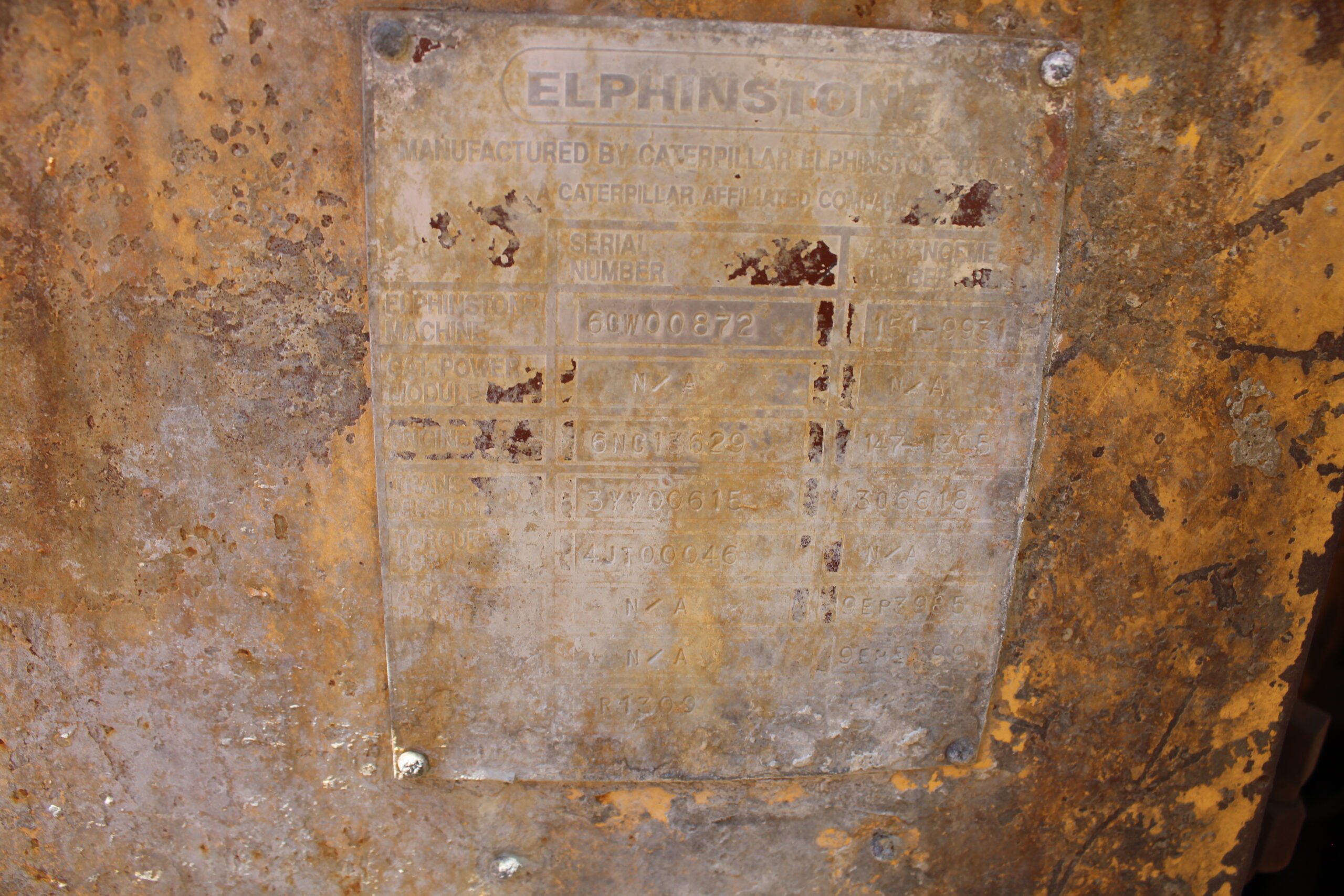Caterpillar R1300 Elphinstone - Mining Equipment & Supply LLC