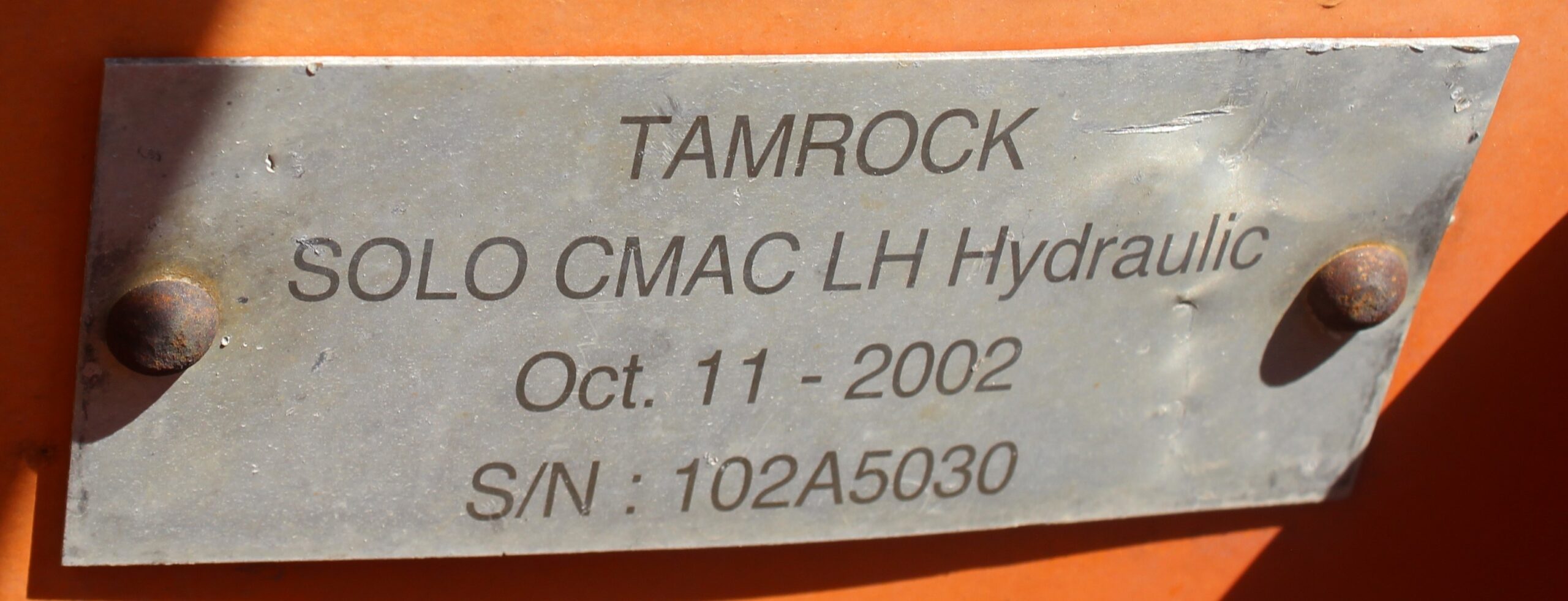 Tamrock Solo CMAC LH - Mining Equipment & Supply LLC