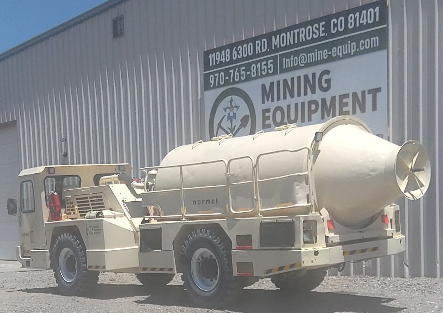 Normet Utimec 1500 Transmixer - Mining Equipment & Supply LLC